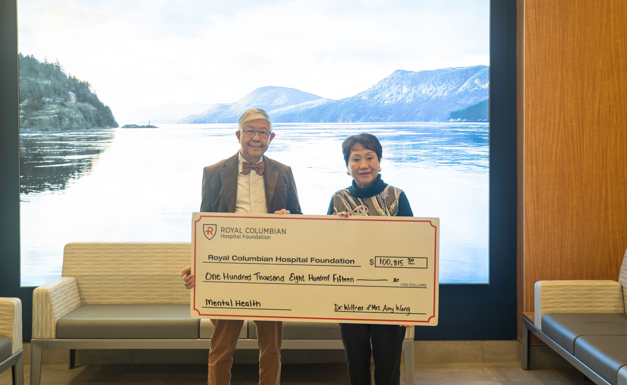 Dr. Wilfred and Mrs. Amy Wong make $100,000 gift to support mental ...